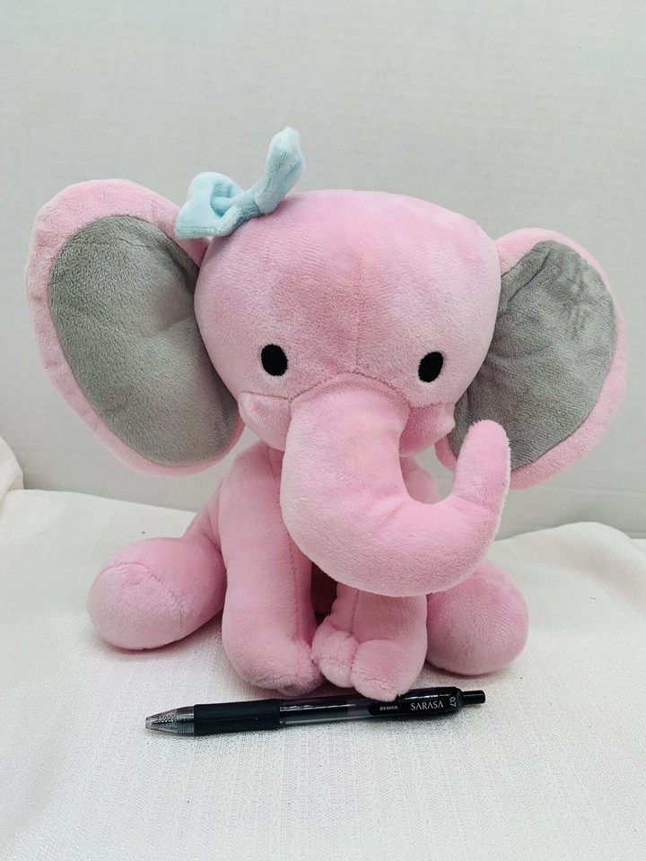 Bedtime Originals Hazel Twinkle Toes 10" Pink Plush Elephant Soft ...