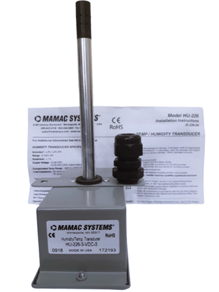 MAMAC SYSTEMS - Humidity/Temp. Transducer HU-226-3-VDC-3 | eBay
