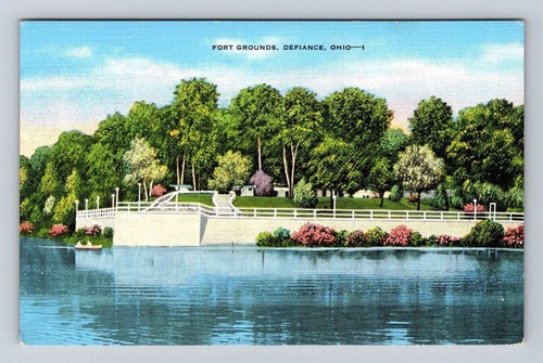 Defiance OH-Ohio, Fort Grounds, Antique, Vintage Souvenir Postcard | eBay