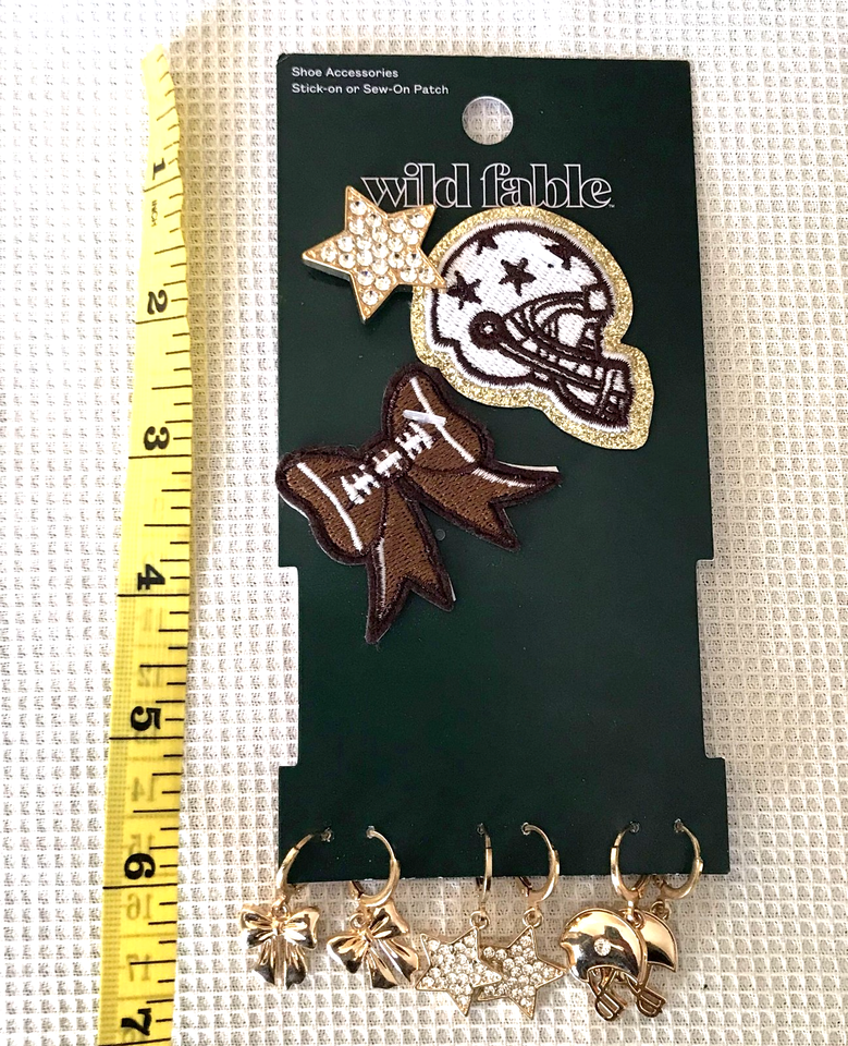 Wild Fable Shoe Accessories Charms, Patches Football Theme | eBay