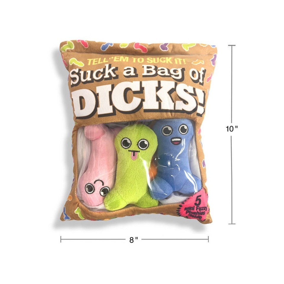 Suck A Bag Of Dicks Plushy Pillow With 5 Dicks Novelty Gag Gift | eBay