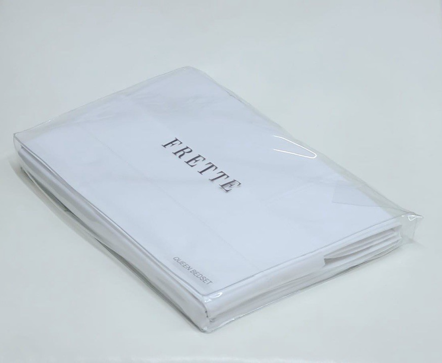 Frette Luxury Percale Queen Sheet Set White 100% Cool Crisp Cotton ...