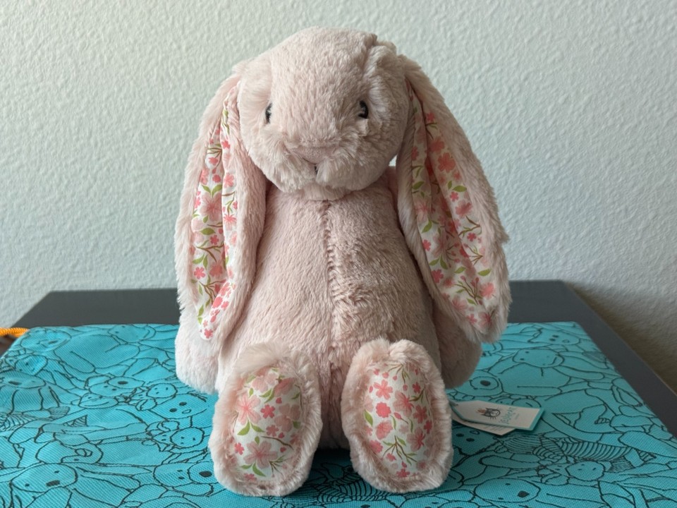 AUTHENTIC ️New with Tags Jellycat Blossom Blush Bunny Cherry Small ...