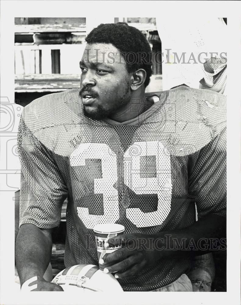 1980 Press Photo Adger Armstrong, Houston Oilers Football Player ...
