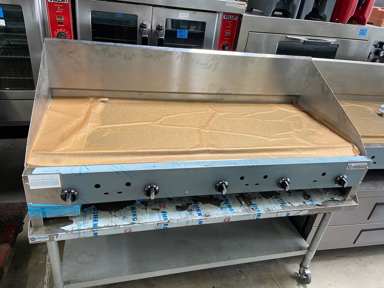 NEW 60" Griddle Plancha 6' Grill w/ 12" Backsplash NSF Connerton CG-60 ...