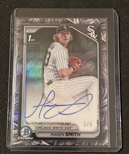 2024 Bowman Draft Chrome Hagen Smith Snack Pack Sunflower Seed 1st Auto ...