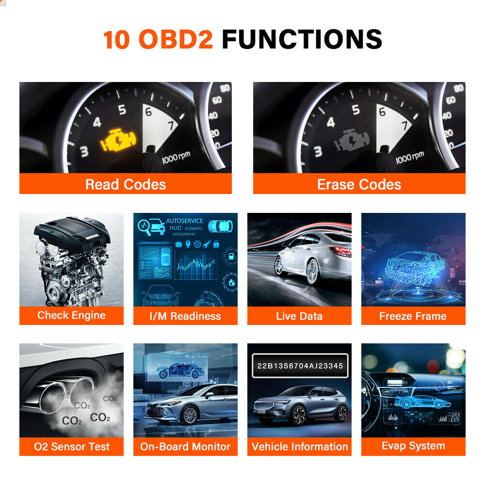 LAUNCH U400 OBD2 Scanner Automotive Code Reader Engine Oil EPB ...