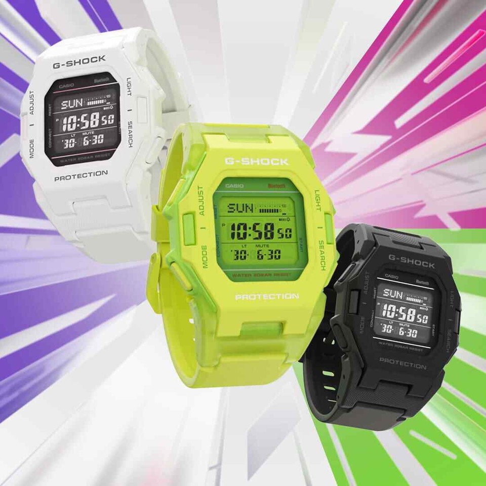 CASIO G-SHOCK GD-B500S-3JF Bluetooth Digital Watch Fluorescent Green 41 ...
