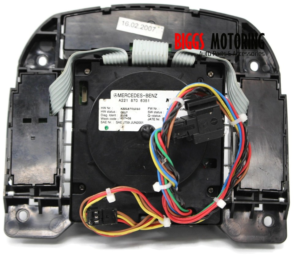 2007-2009 Mercedes W221 S600 Center Console Multi Function SwitchA 221 ...