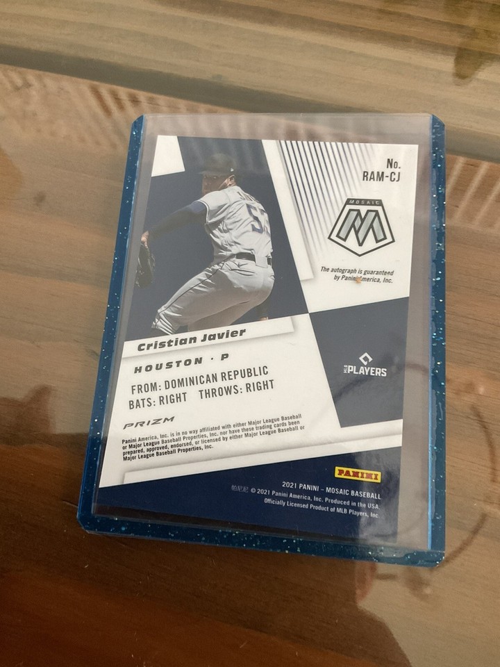 2021 Panini Mosaic CHRISTIAN JAVIER Rookie SILVER PRIZM AUTO #RAM-CJ ...