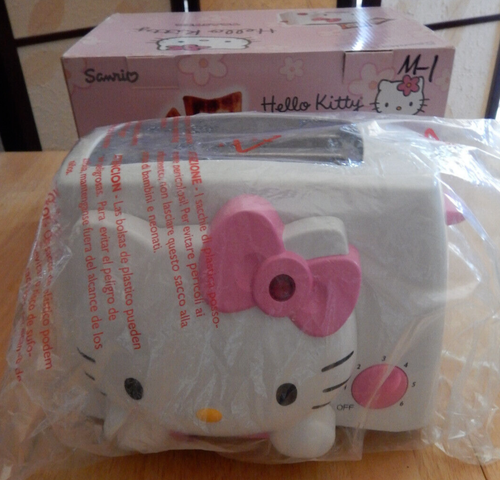 HELLO KITTY TOASTER 2 SLICE MAKES KITTY PICTURE ON TOAST SK-KT21P 2001 ...