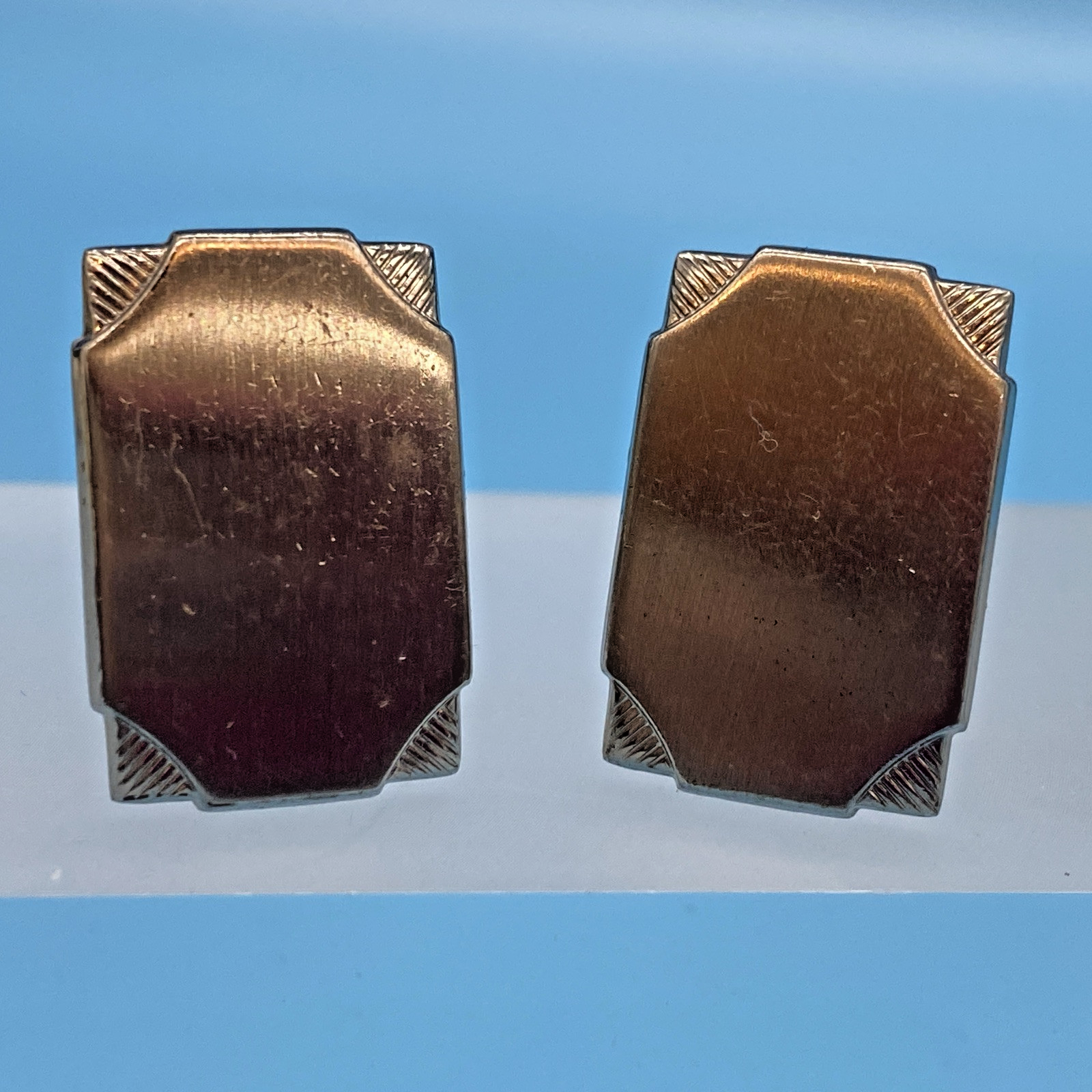 Swank Signed Silver-Tone Cufflinks Rectangle Men's Jewelry Vintage | eBay