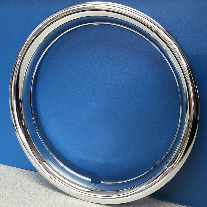 15" Chrome ABS Plastic Trim Rings 1 3/4" Depth Beauty Rings # 1515P by ...
