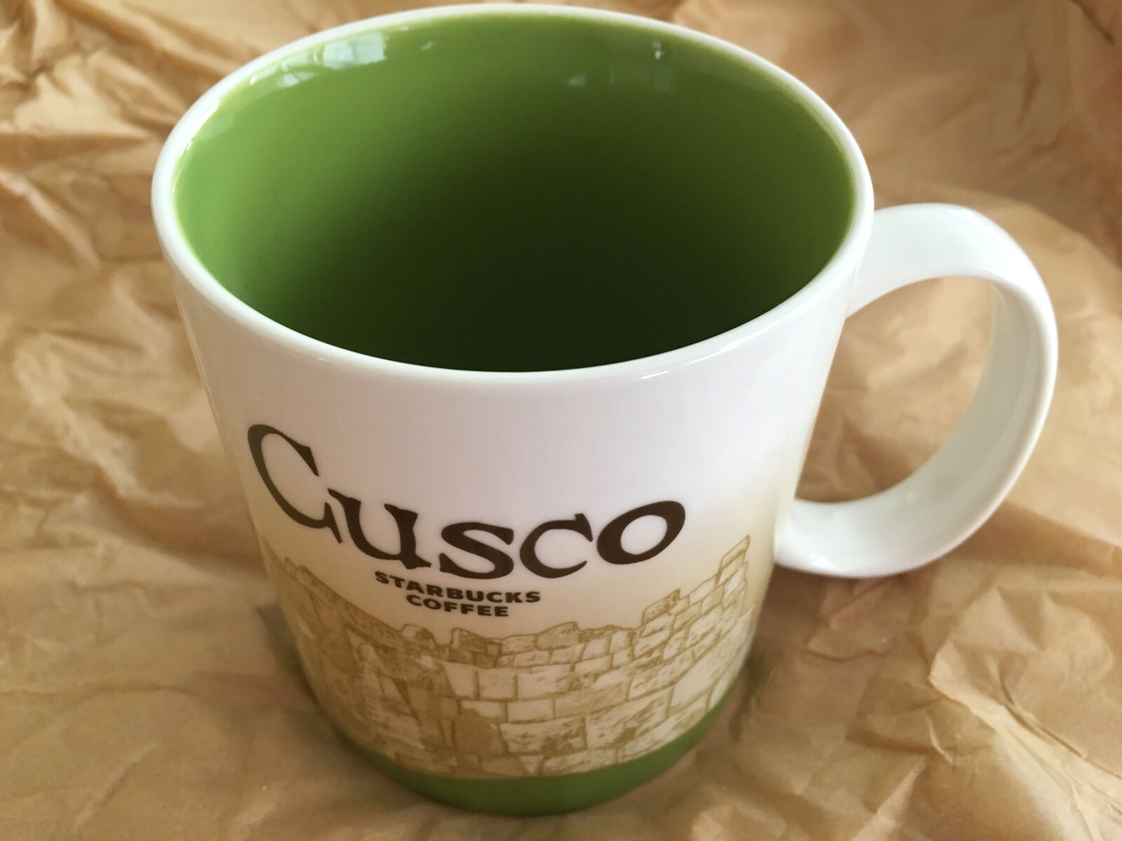 Starbucks 2008 Global Icon Series mug Cusco Lima Peru Playa del Carmen ...