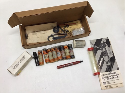 Gunsmith’s Bullet Sizing Die LOT w Extras .355 .224 .450 .338 .308 .357 ...