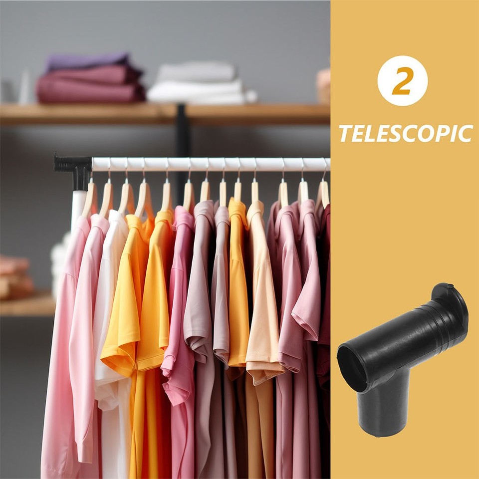 4 Pcs Right Angle Joint Plug Cloth Rack Joints Clothes Connector | eBay ...