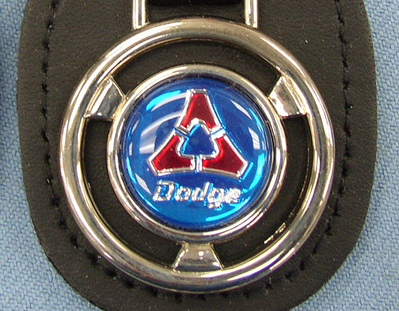 Vintage Blue DODGE Triangle 2316 Fratzog Steering Wheel Black Leather ...