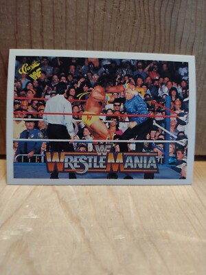 1990 WWF WRESTLE MANIA #106 ULTIMATE WARRIOR / BOBBY THE BRAIN HEENAN ...