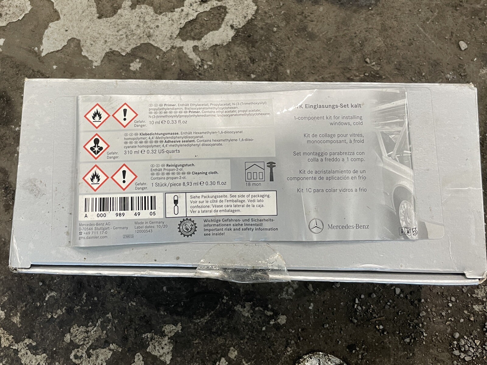 Mercedes-Benz+OEM+Windshield+Adhesive+Kit+Genuine+MB+A0009894905 for ...
