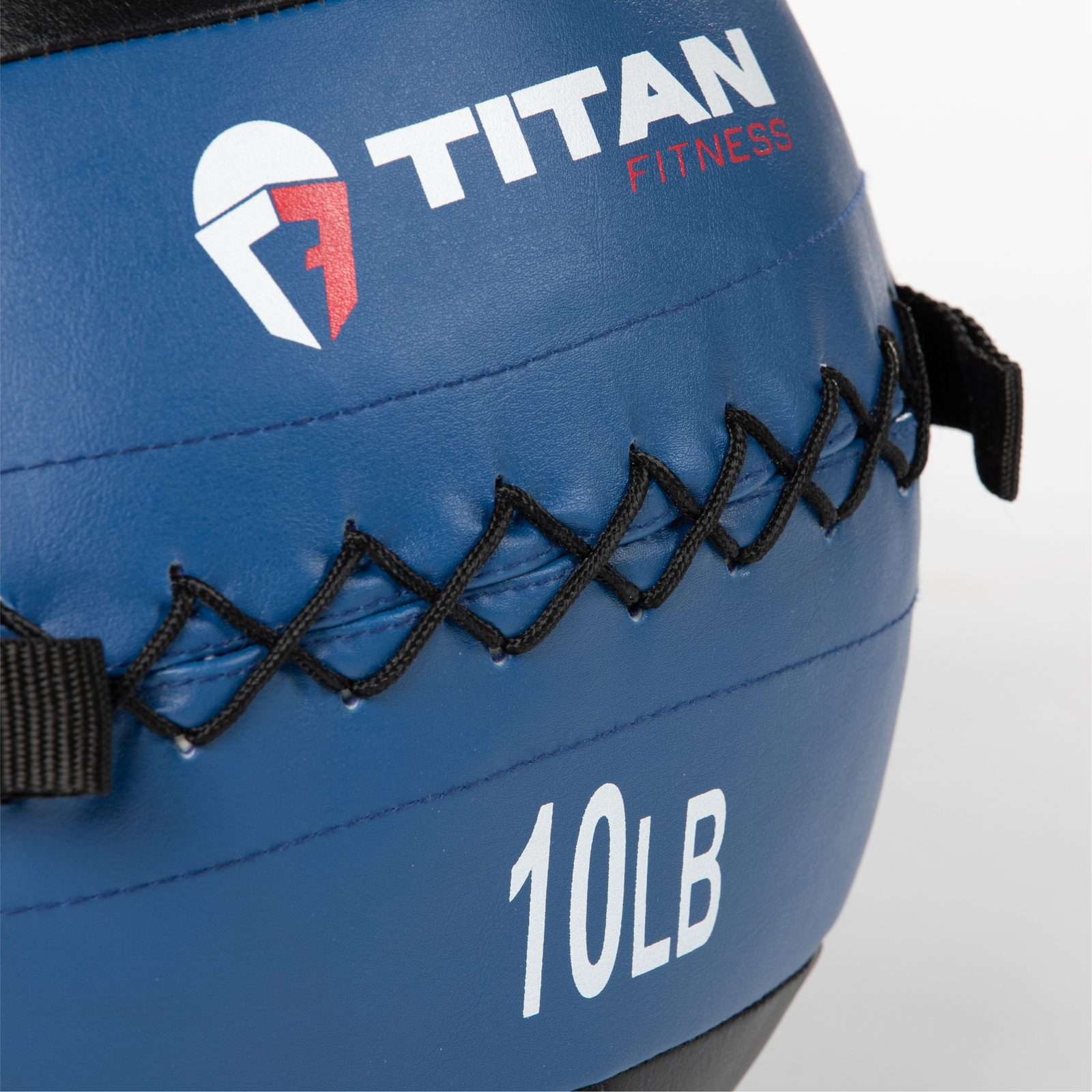 Titan Fitness Soft Leather Medicine Wall Ball 10 lb. Durable, Endurance ...