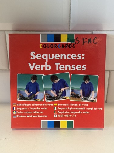 Colorcards Sequences : Verb Tenses by Speechmark Flash Cards Set EUC ...
