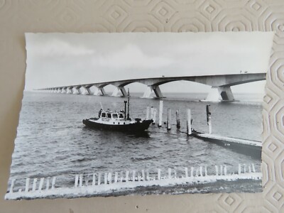 Vintage 1960s Oosterschelde Bridge Zeeland Real Photo Postcard | eBay