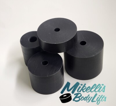 Body Lift Blocks, Pucks 2"-3" diameter with variety of lengths (PACK OF ...