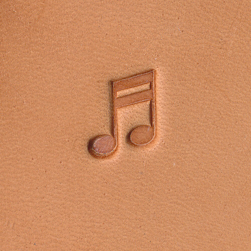 Music Slanted Beamed Sixteenth Note E572 Leather Stamp | eBay