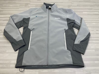 Patagonia Polartec Grand Colorado Print Softshell Mens XL Gray FZ Wind ...