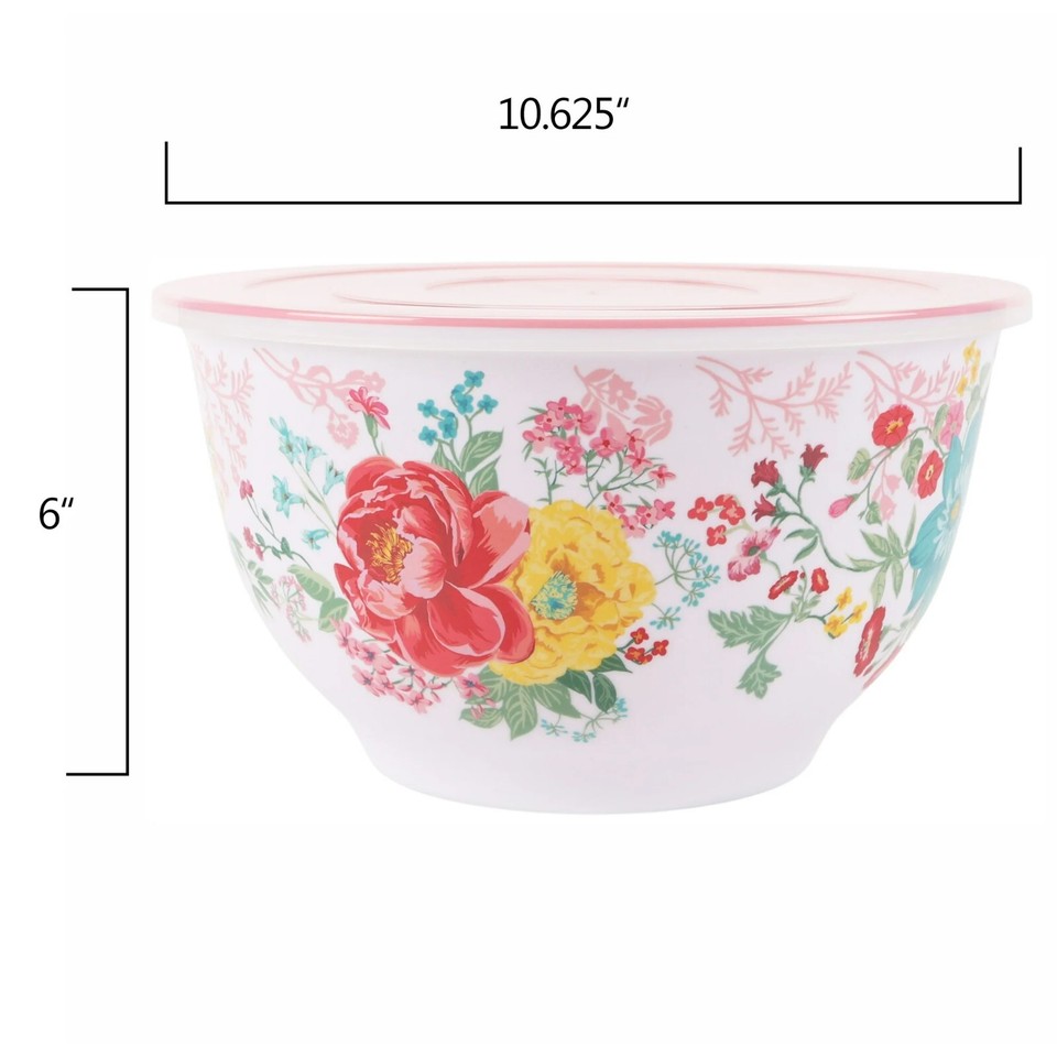 The Pioneer Woman 10-Piece Melamine Mixing Bowl Set, Fancy Flourish | eBay