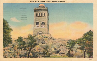 High Rock Tower Lynn Massachusetts Postcard Posted 1940 | eBay