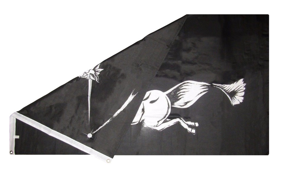3x5 Unicorn Horse Pegasus Black Mythical Creature Flag 3'x5' Grommets ...