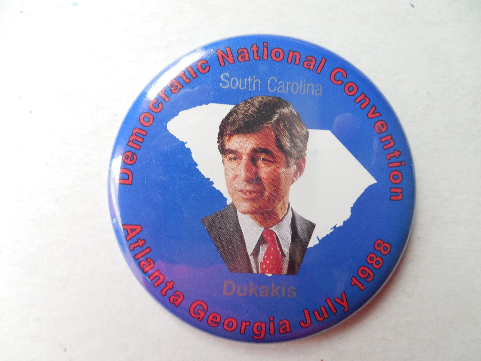 South Carolina Presidential Michael Dukakis Pin Back Campaign Button ...