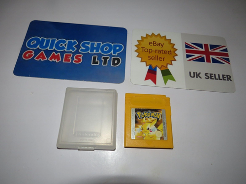 POKEMON Yellow Version For Nintendo Game Boy GB | eBay