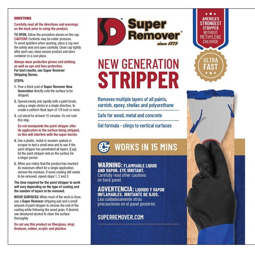 Paint Stripper (Gallon - 128oz) Super Remover New Generation - Safe for ...