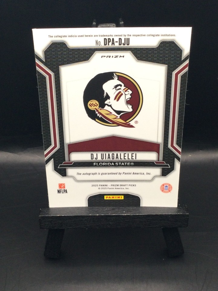 2025 Prizm Draft Picks DJ Uiagalelei #DPA-DJU Draft Picks Auto Hyper ...
