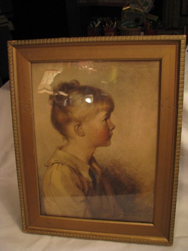 Lovely Framed Print by Sydney Bell "CHARLOTTE" from 1923 | eBay