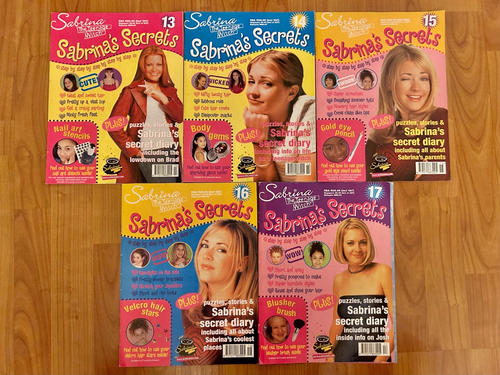 Vintage Y2K Sabrina The Teenage Witch Sabrina Secrets Magazine Vol 1-17 ...