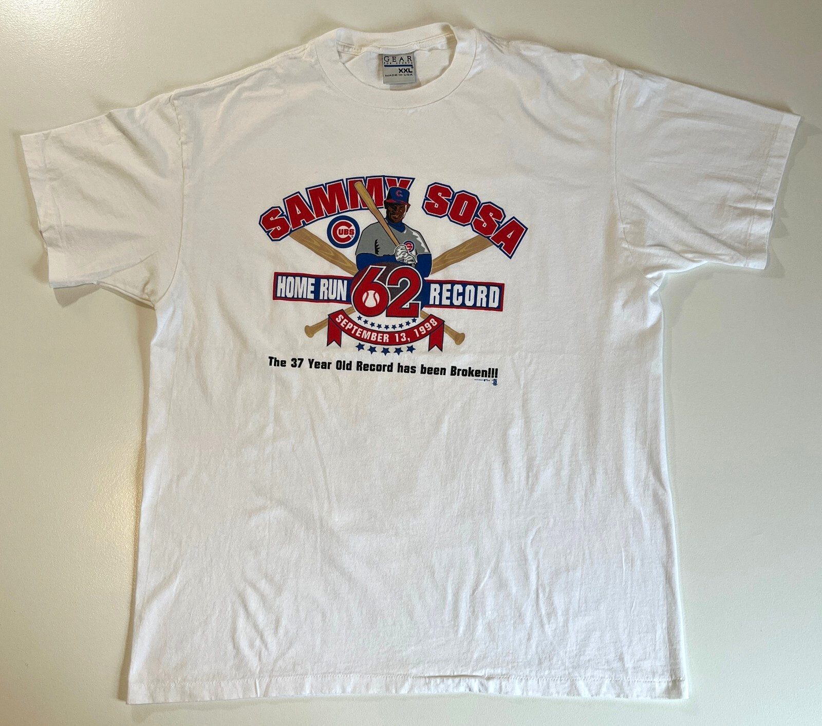 Vintage 1998 Chicago Cubs Sammy Sosa Home Run Record … Gem