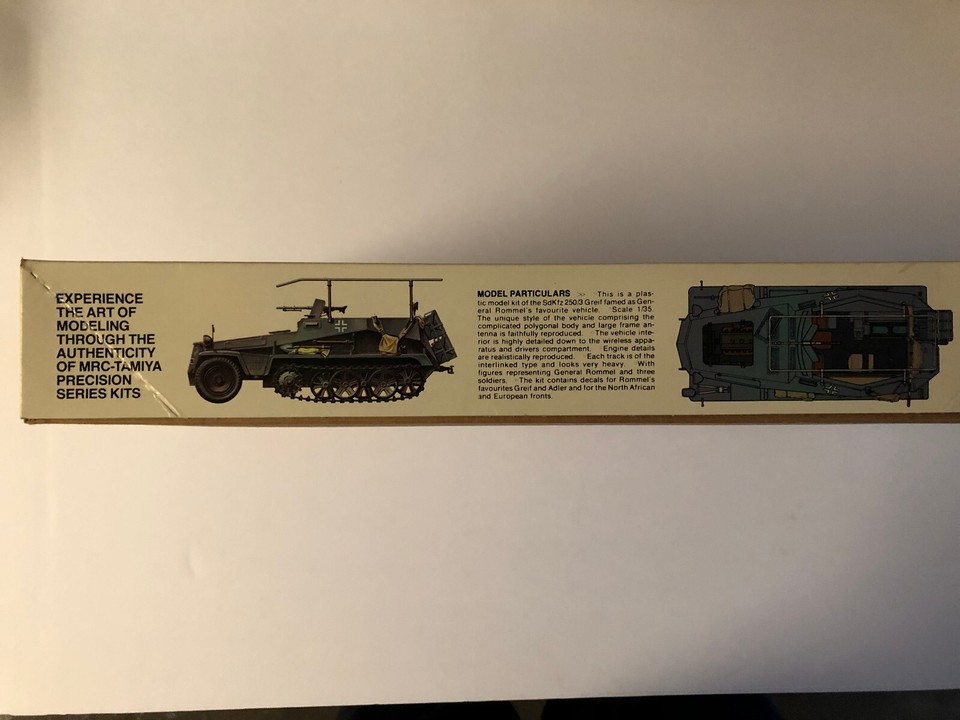 Tamiya 1:35 Scale German Sd.kfz.250/3 Greif Rommel's Halftrack With 12 ...