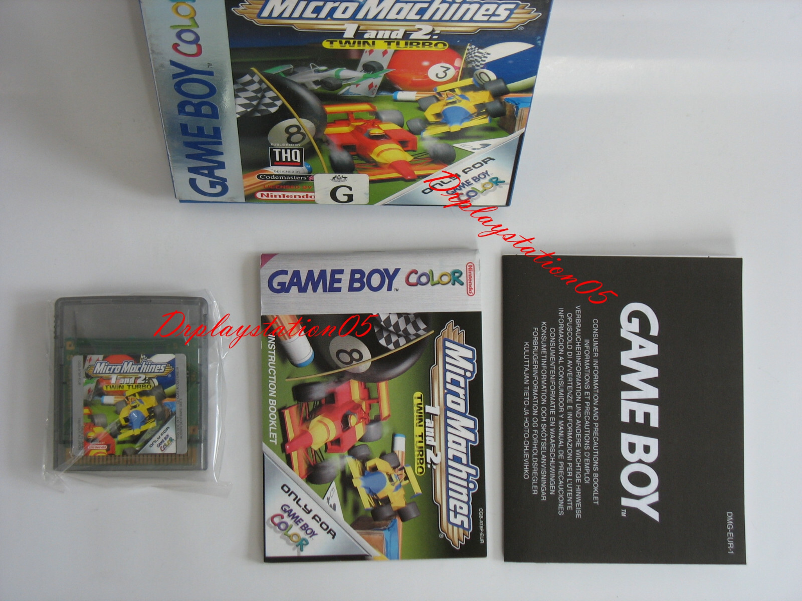 Micro Machines 1 and 2 Twin Turbo Nintendo GAME BOY COLOR (AUS)Like New ...