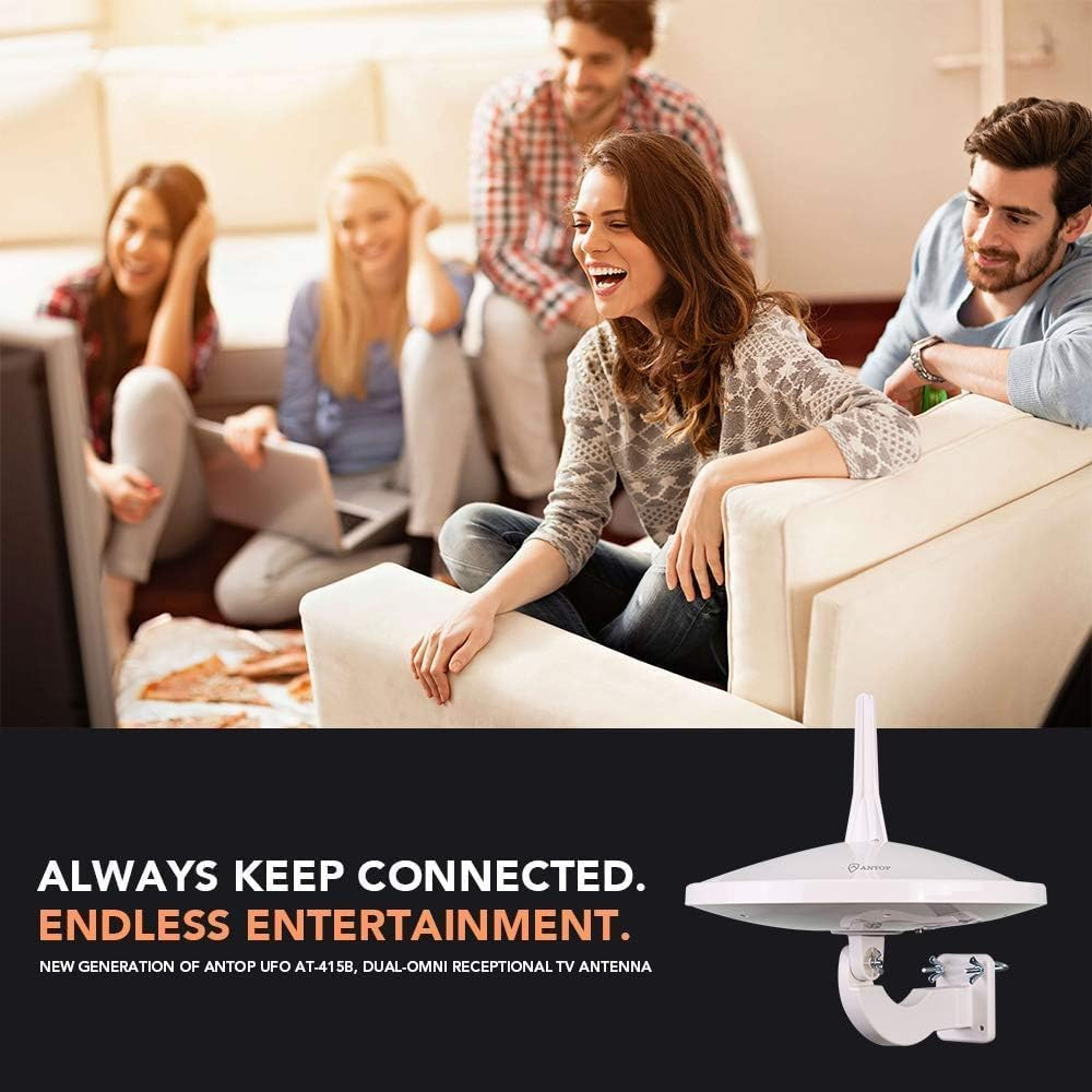 Upgraded Version - ANTOP AT-415B 720° UFO Dual Omni-Directional Outdoor ...