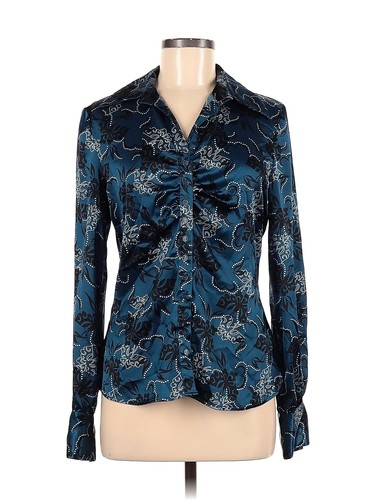 Apt. 9 Women Blue Long Sleeve Blouse M | eBay