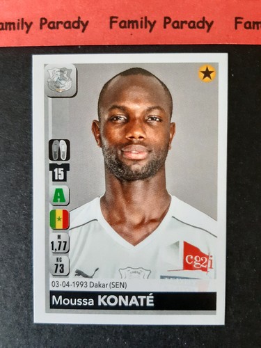 Moussa Konaté 19 Amiens Image Sticker Panini Foot France Ligue 1 2018 2019 | eBay