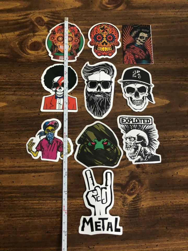 Skateboard Stickers!!! Lot of 10!!! Skulls | eBay