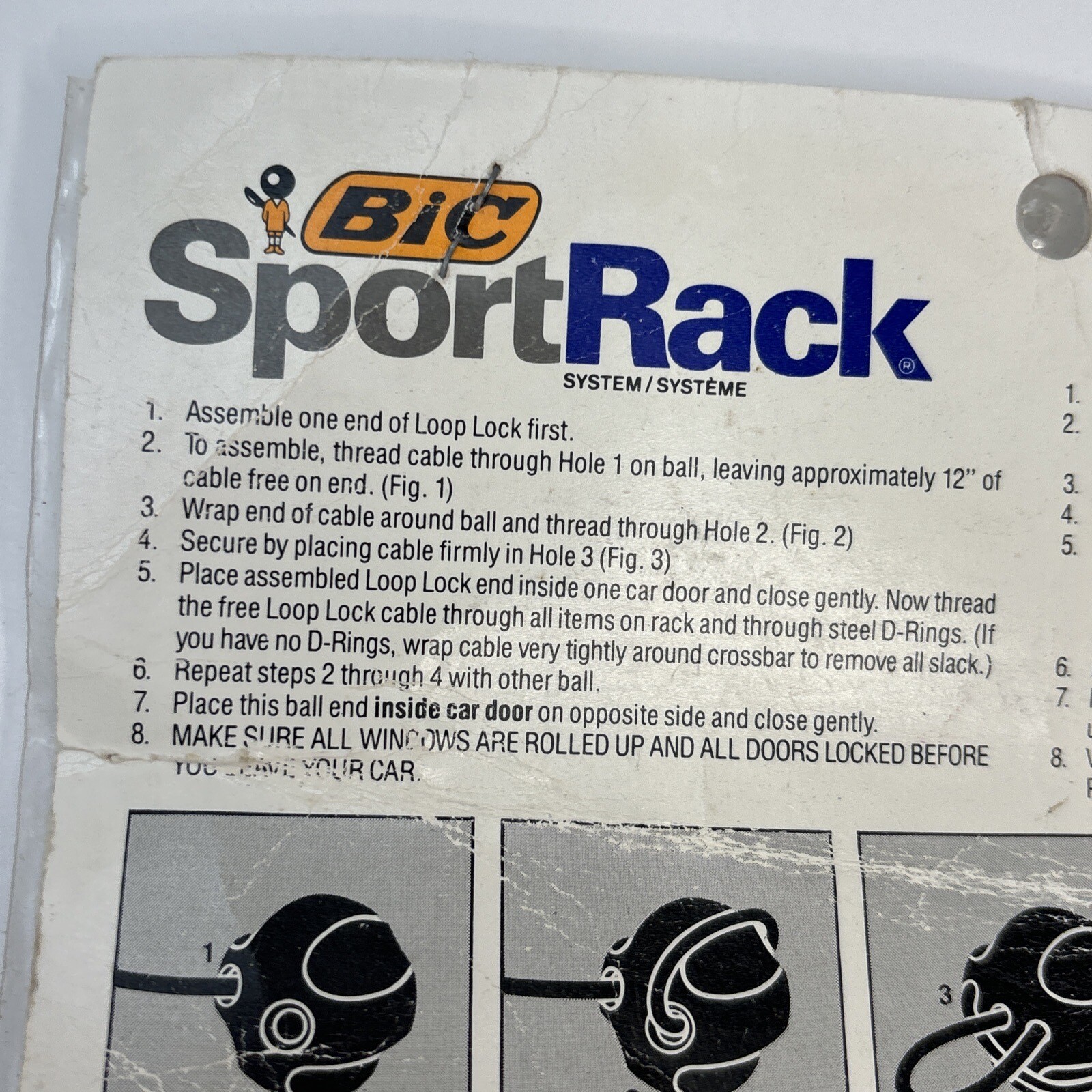 SPORT SKI ROOF RACK for Car BIC Loop Lock | eBay.de