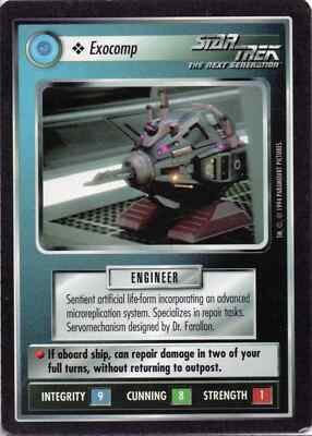 Star Trek CCG Exocomp Near-Mint/NM Uncommon – Premier Limited 1994 | eBay