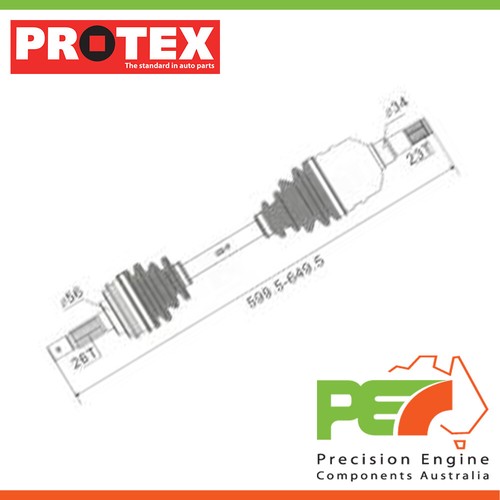 *PROTEX* Drive Shaft For TOYOTA COROLLA AE92 1.6 litre. 4AFE I4 16V ...