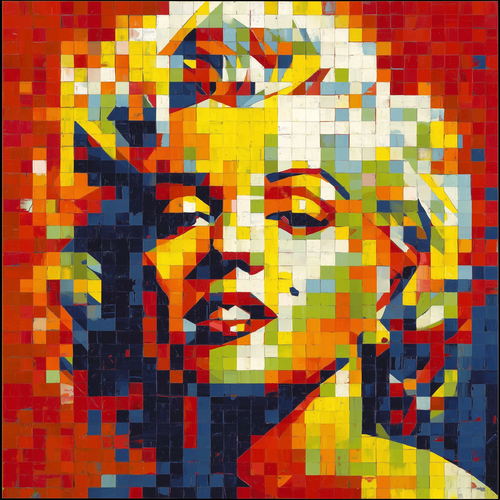 💋 Invader Marilyn – Red Rubik Shot Giclée | Rombley Pop Art Print 🖼️ V9 | eBay