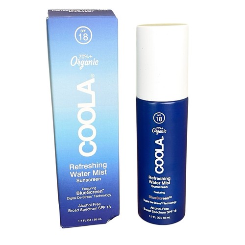 COOLA Refreshing Water Mist Sunscreen SPF 18 - 1.7fl oz EXP 02/2025 NEW ...
